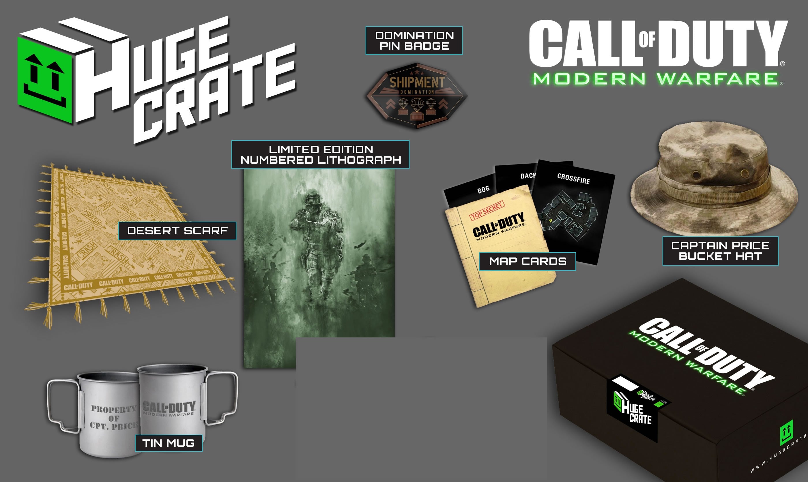 HUGE CRATE - Box Call of Duty Modern Warfare Remastered : ShopForGeek ...