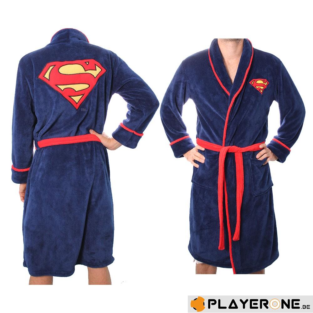 SUPERMAN - Bathrobe LOGO : ShopForGeek.com: Dressing gown Cotton ...