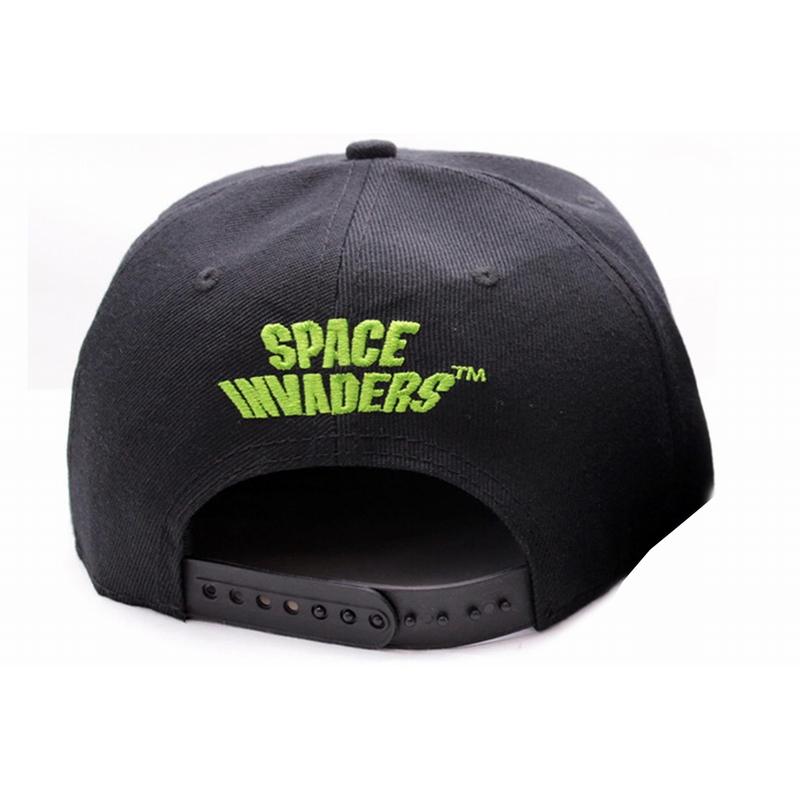 SPACE INVADERS - Cap Green Logo Cap - Black : ShopForGeek.com: Cap Gaming