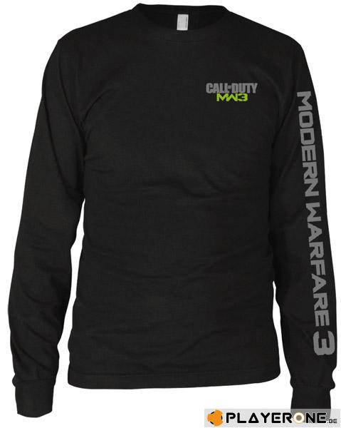 CALL OF DUTY MW3 - T-Shirt Black - LOGO LONGUE SLEEVE (M) : ShopForGeek ...