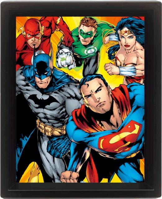 DC COMICS - 3D Lenticular Poster 26X20 - Heroes : ShopForGeek.com ...