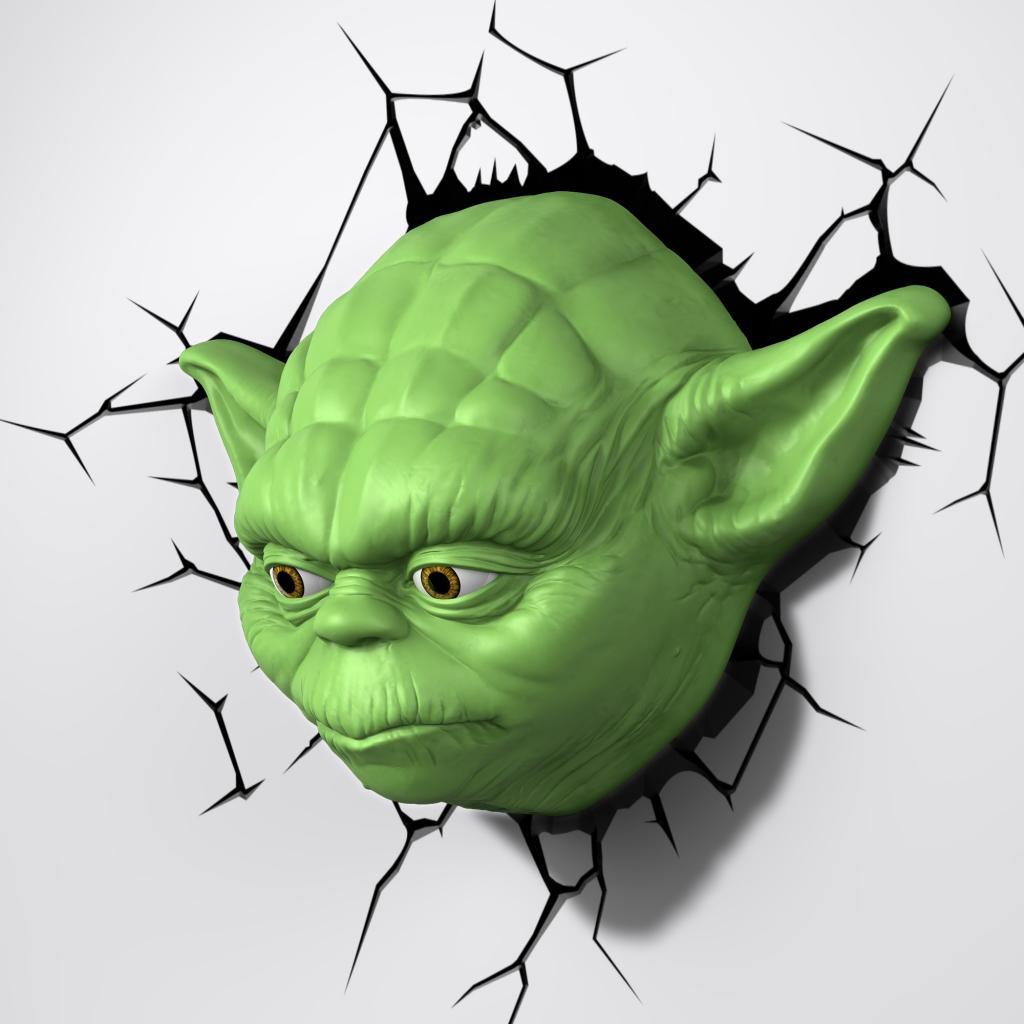 STAR WARS - 3D Deco Light - YODA : ShopForGeek.com: Lamp Star Wars