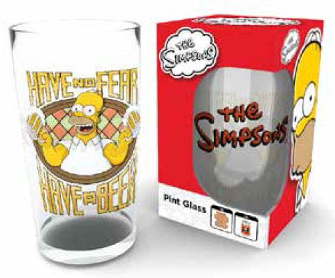 SIMPSONS - Large Glasses 500ml - Have a Beer : ShopForGeek.com: Glass ...