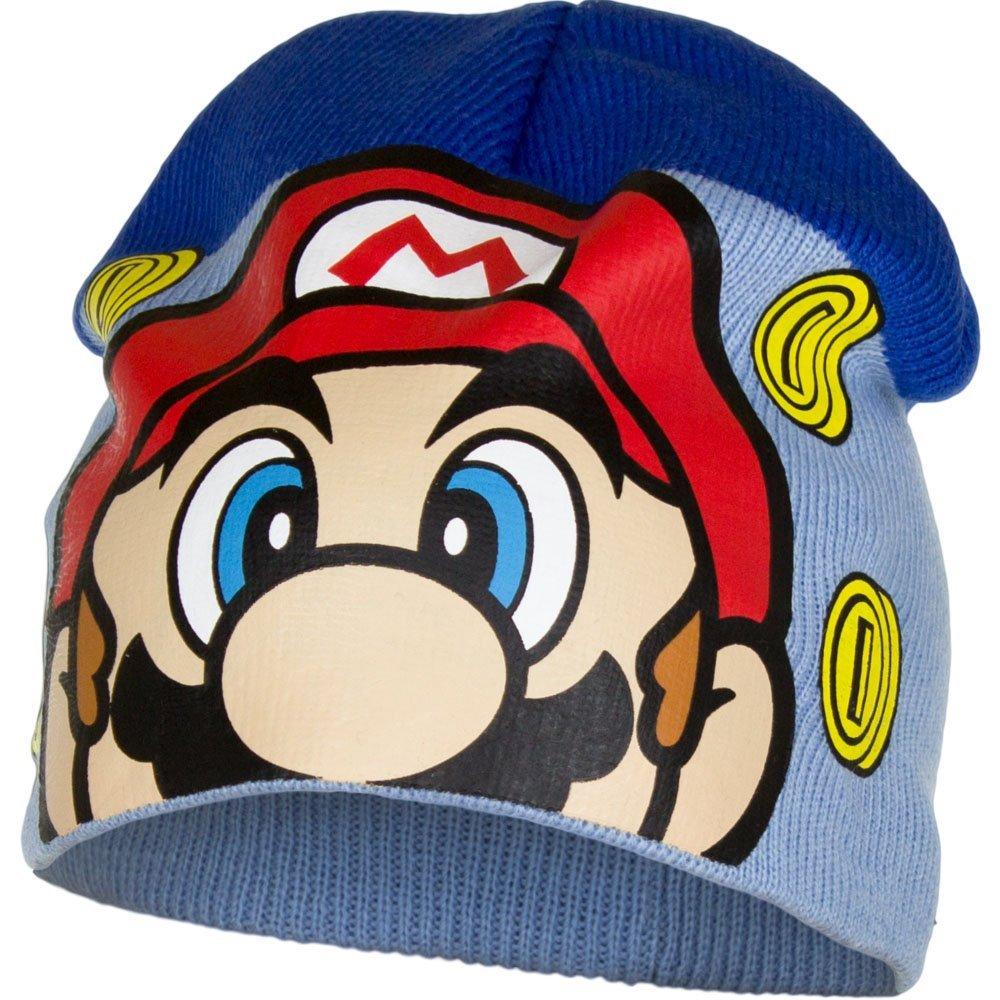 NINTENDO - Bonnet Enfant - Taille 54 - 6/8 ans - Super Mario - Bleu ...