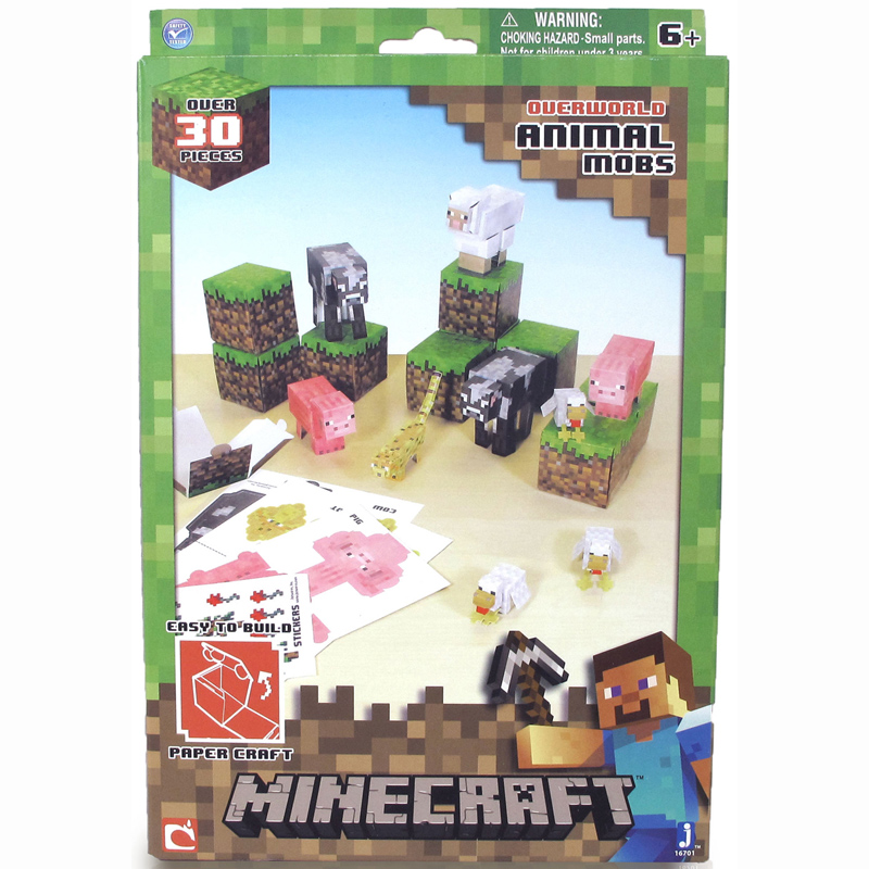 MINECRAFT - Papercraft - Animal Mobs : ShopForGeek.com: Figurines Minecraft