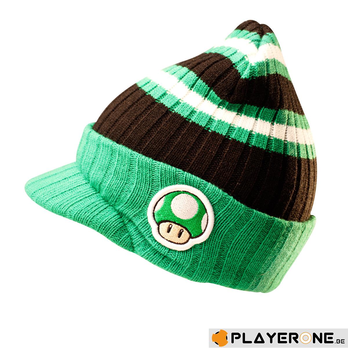 NINTENDO - Super Mario Bros - Black Striped Billet Beanie : ShopForGeek ...