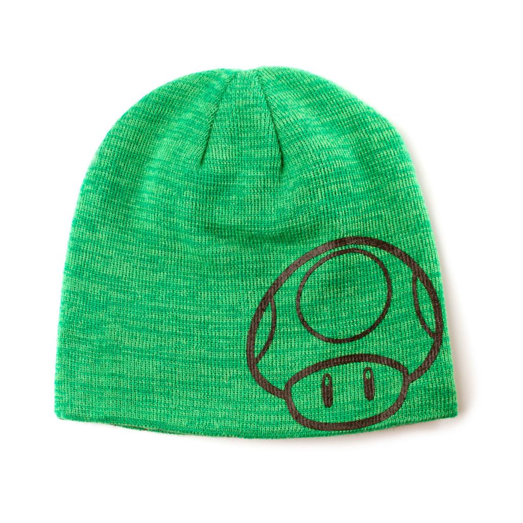 NINTENDO - Super Mario Bros - Green Reversible Beanie : ShopForGeek.com ...