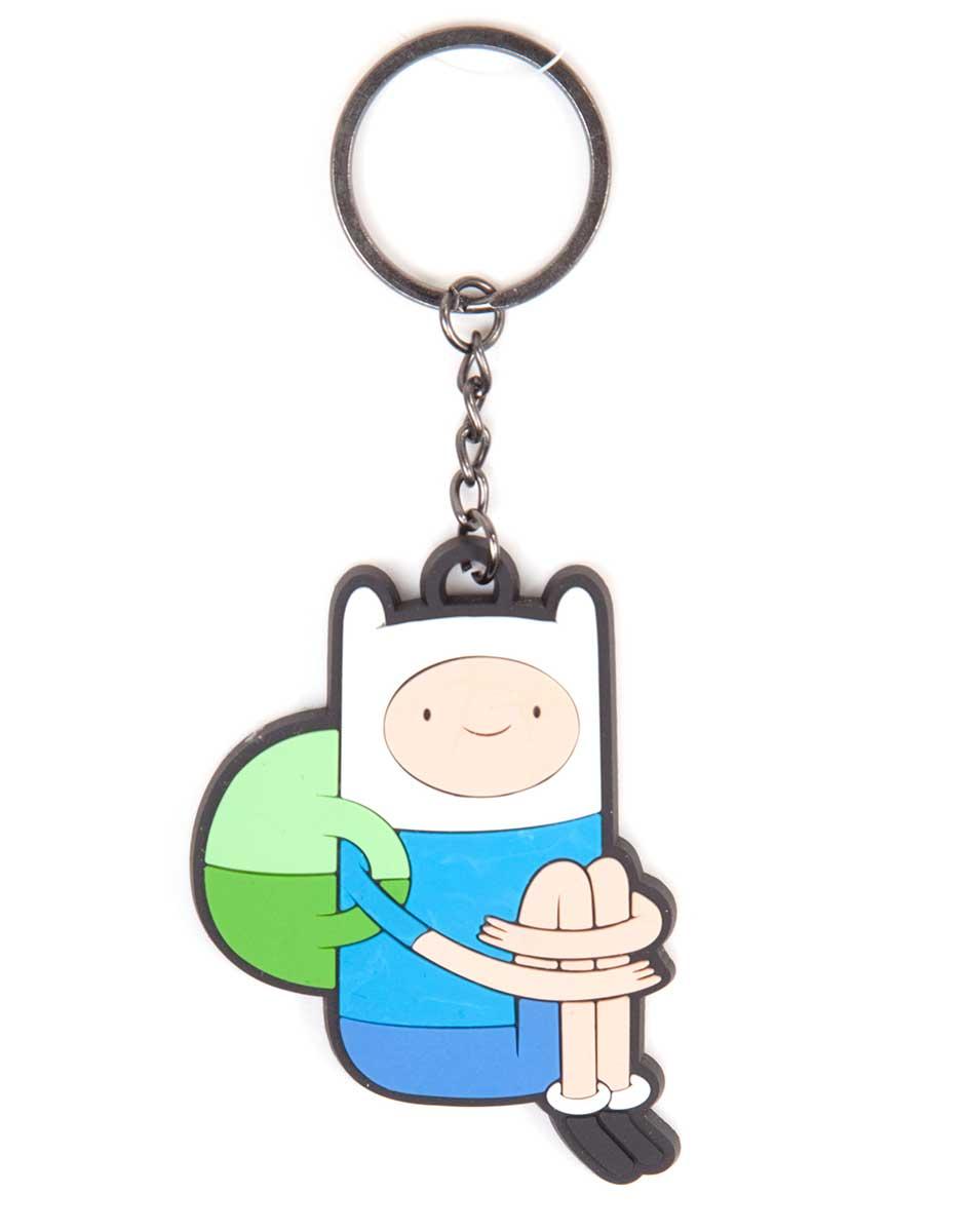 ADVENTURE TIME - Sitting Finn Rubber Key Chain : ShopForGeek.com ...