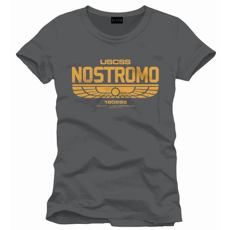 ALIEN - T-Shirt Nostromo Logo Officiel Grey (XXL) : ShopForGeek.com: T ...
