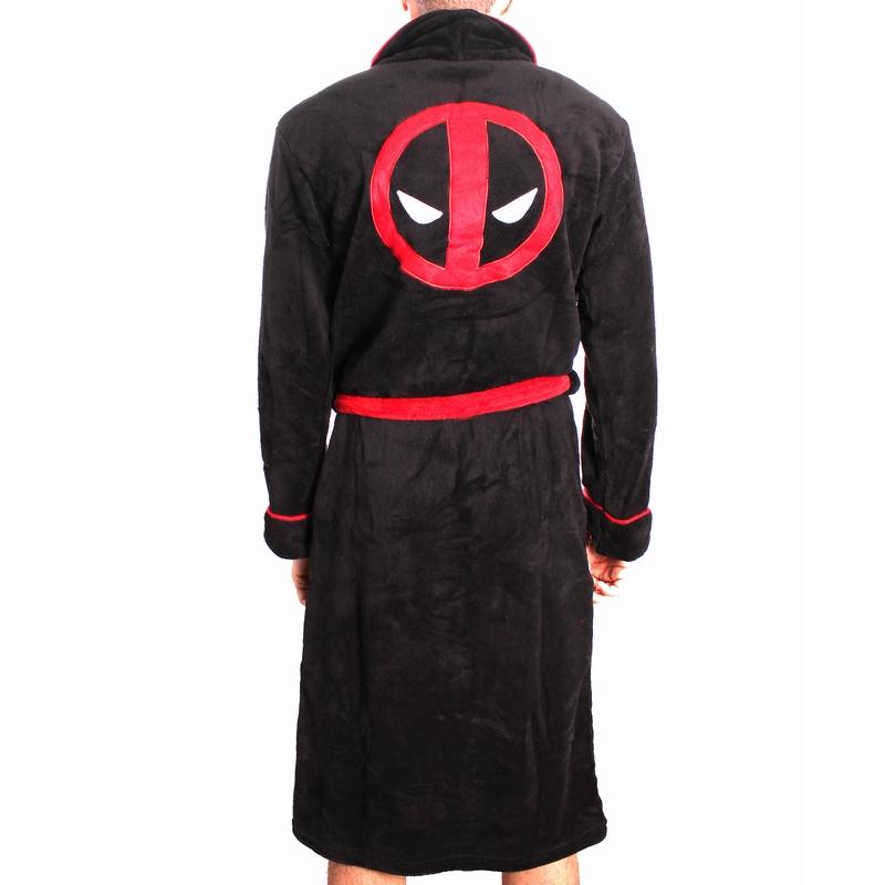 DEADPOOL - MARVEL Bathrobe LOGO : ShopForGeek.com: Dressing gown Cotton ...
