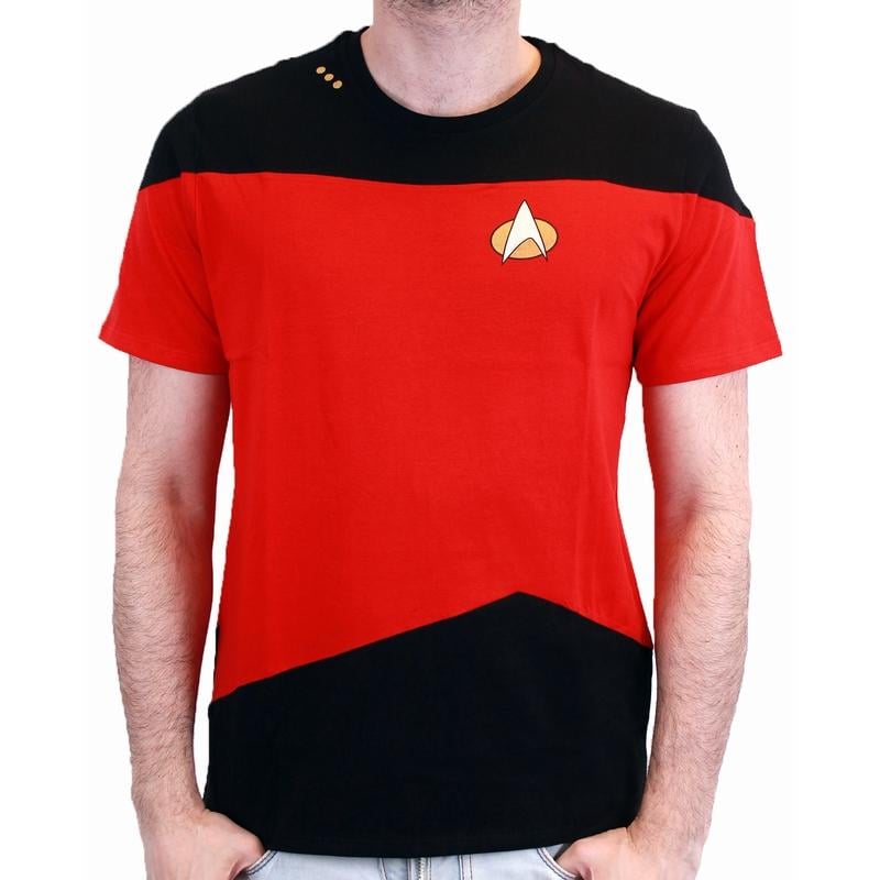 STAR TREK - T-Shirt NEXT GENERATION Red Uniform (XL) : ShopForGeek.com ...