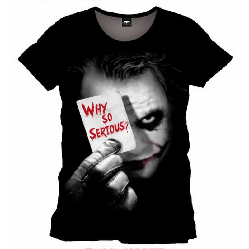 BATMAN - T-Shirt Joker Why so Serious (L) : ShopForGeek.com: Camiseta Cotton Division DC Comics