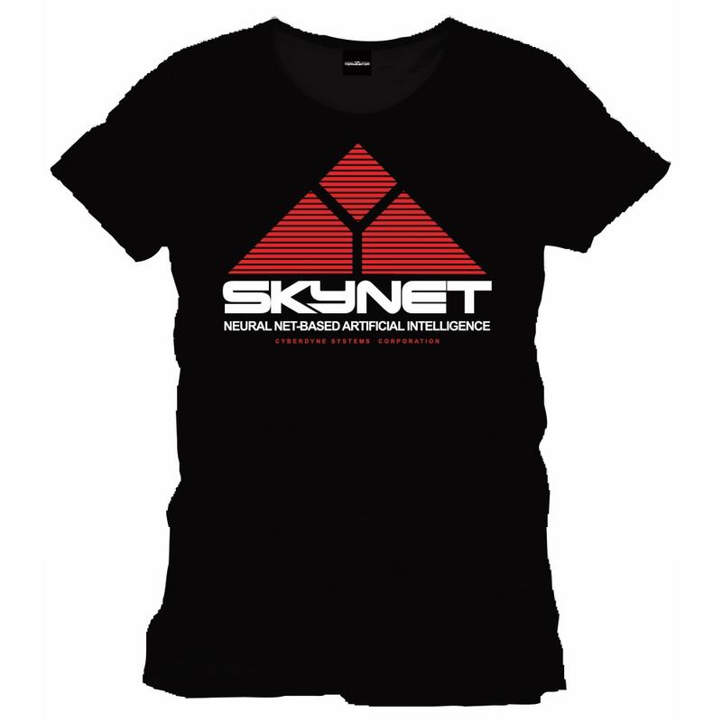 TERMINATOR - T-Shirt Logo SKYNET Officiel - Black (XL) : ShopForGeek ...