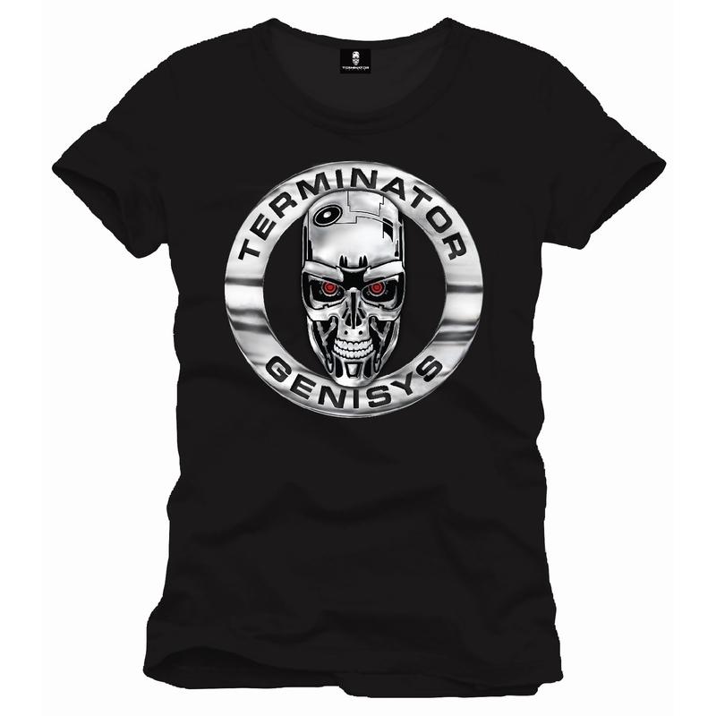 TERMINATOR - T-Shirt GENISYS T800 BADGE - BLACK (M) : ShopForGeek.com ...
