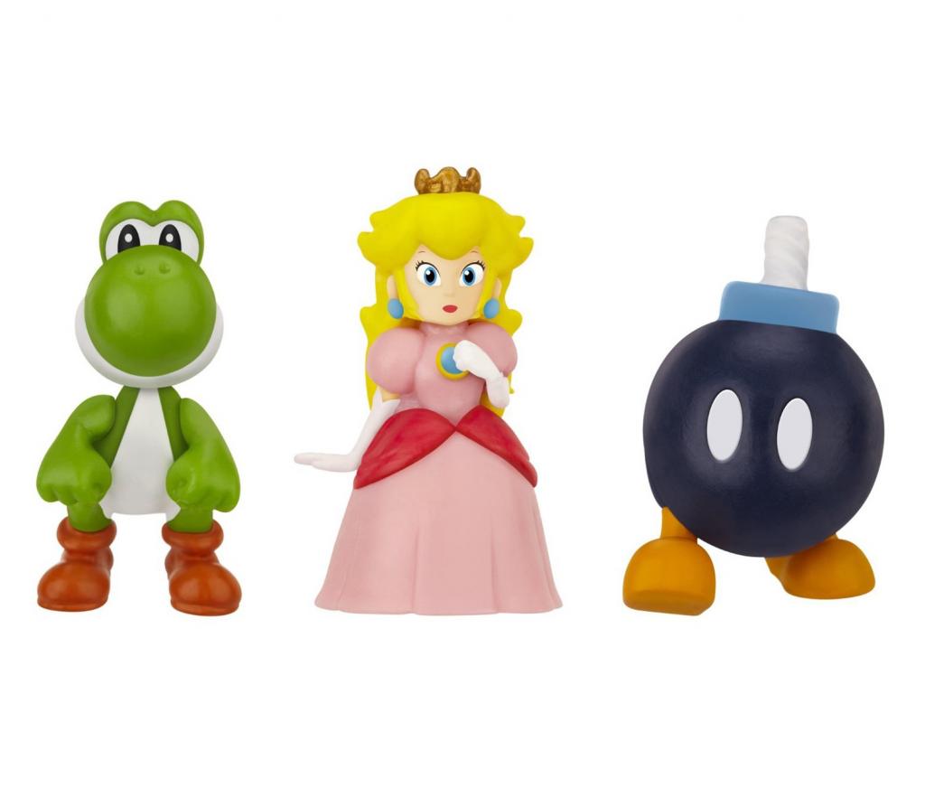 NINTENDO - Micro Figurines - Yoshi / Princess Peach / Bob-om ...