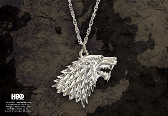 GAME OF THRONES - Stark Pendant - Silver Edition : ShopForGeek.com ...