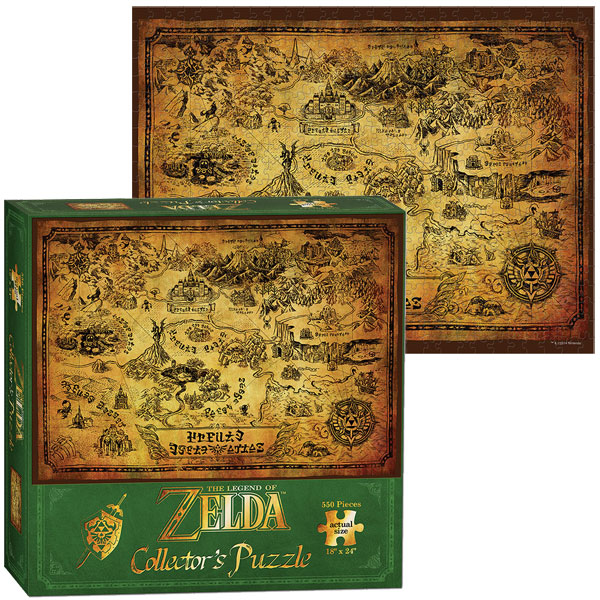 ZELDA - Puzzle The Legend of Zelda - Hyrule Map : ShopForGeek.com ...