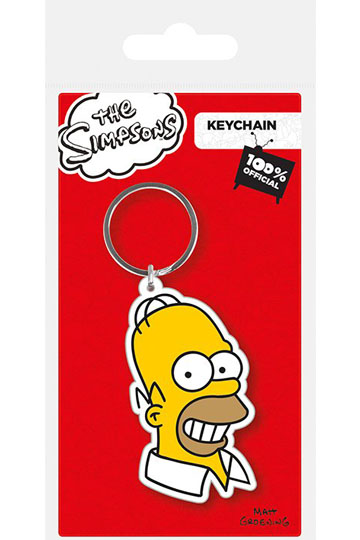 SIMPSONS - Rubber Keyring - Homer Simpsons 6 Cm : ShopForGeek.com ...