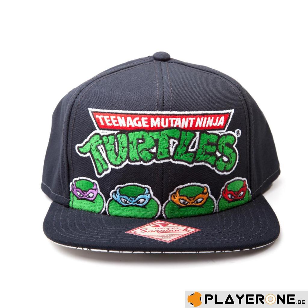 TMNT - Cap 4 Turtles Snap Back Cap Black : ShopForGeek.com: Cap Difuzed ...