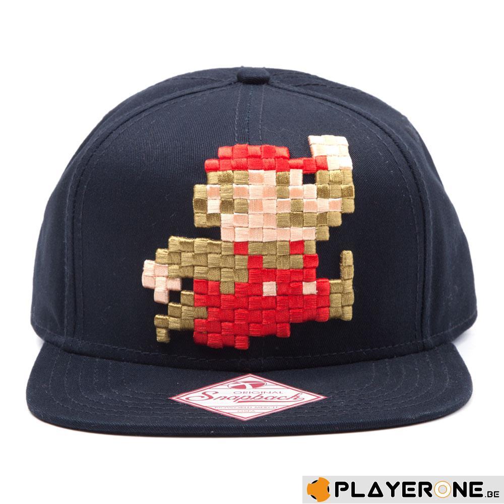 NINTENDO - 3D Pixel Embroidery Cap Mario : ShopForGeek.com: Cap Difuzed ...