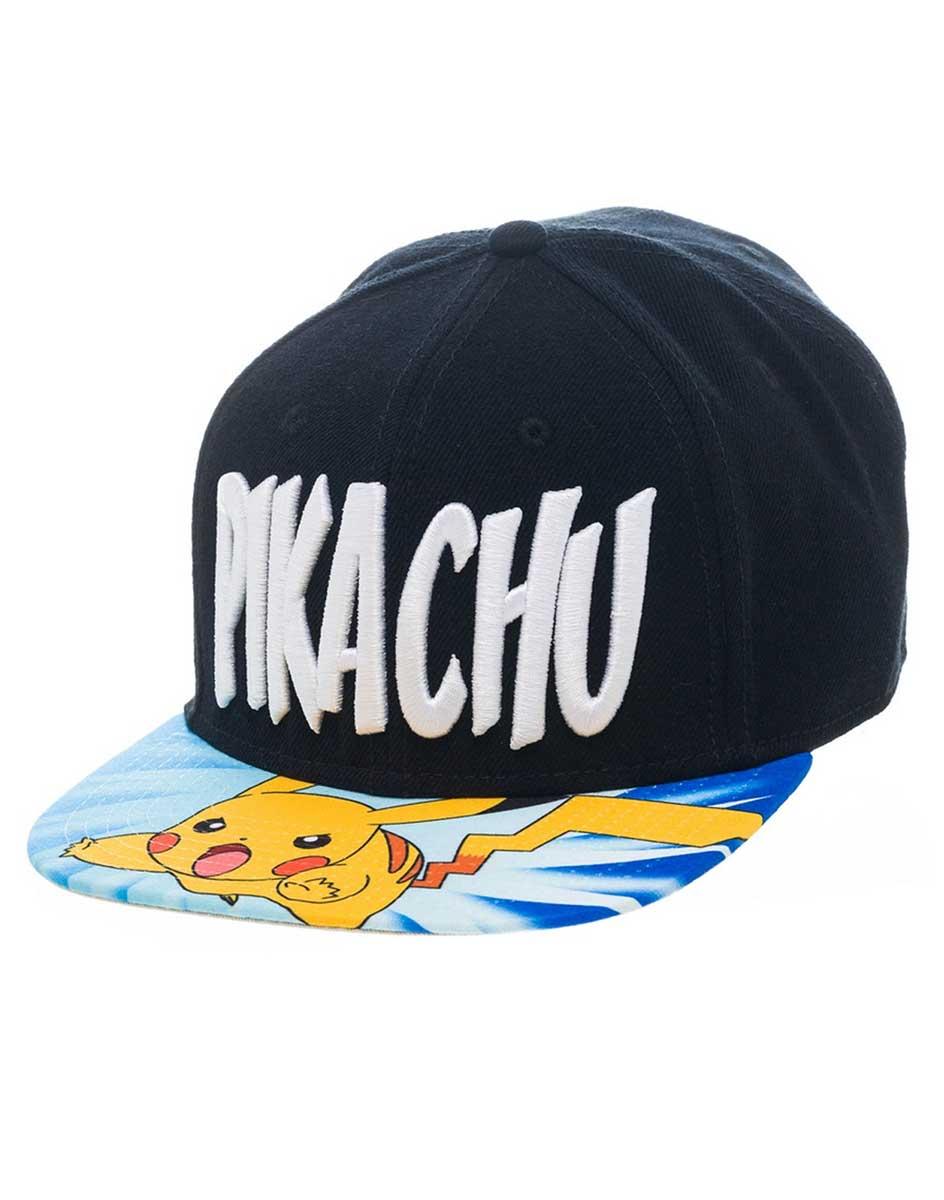 POKEMON - Cap - PIKACHU Lightning Snapback : ShopForGeek.com: Cap ...