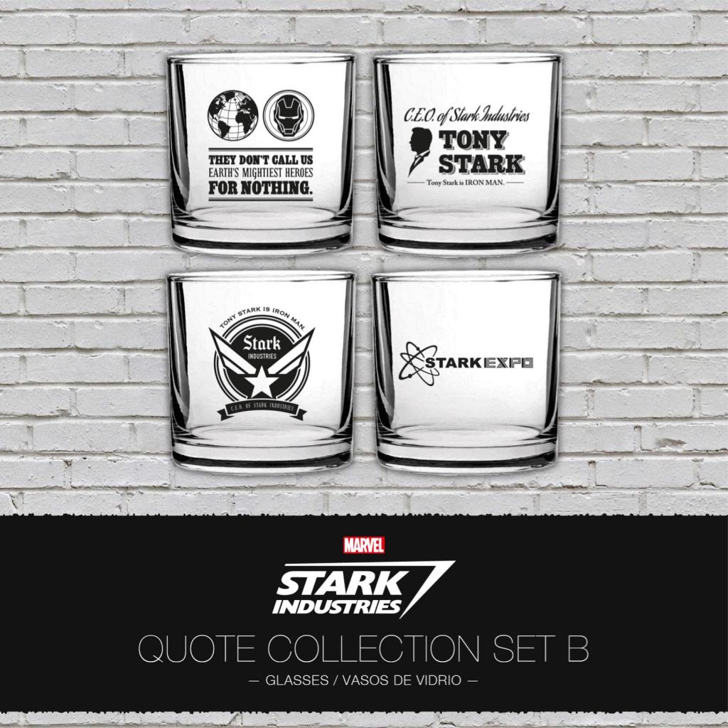 MARVEL - Set 4 Scotch Glass - Stark Industries Vol 2 : ShopForGeek.com ...