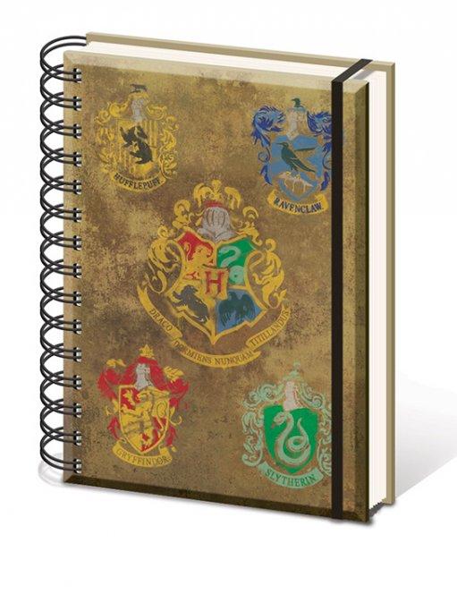 HARRY POTTER - Notebook A5 - Hogwarts Crest : ShopForGeek.com: Notebook ...