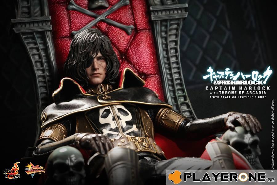 Space Pirate Captain Harlock on Arcadia Throne Sixth Scale Figure ...