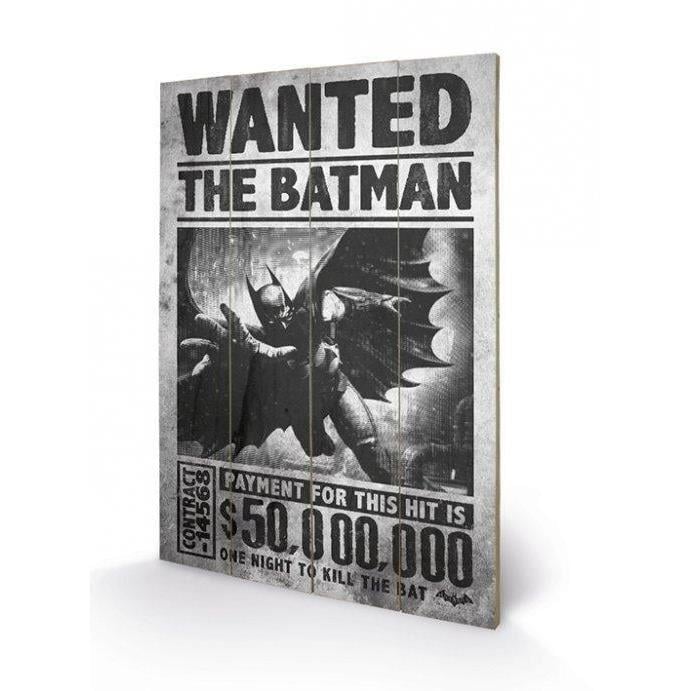 BATMAN - Wanted - Impression sur bois 40x59cm : ShopForGeek.com: Poster ...