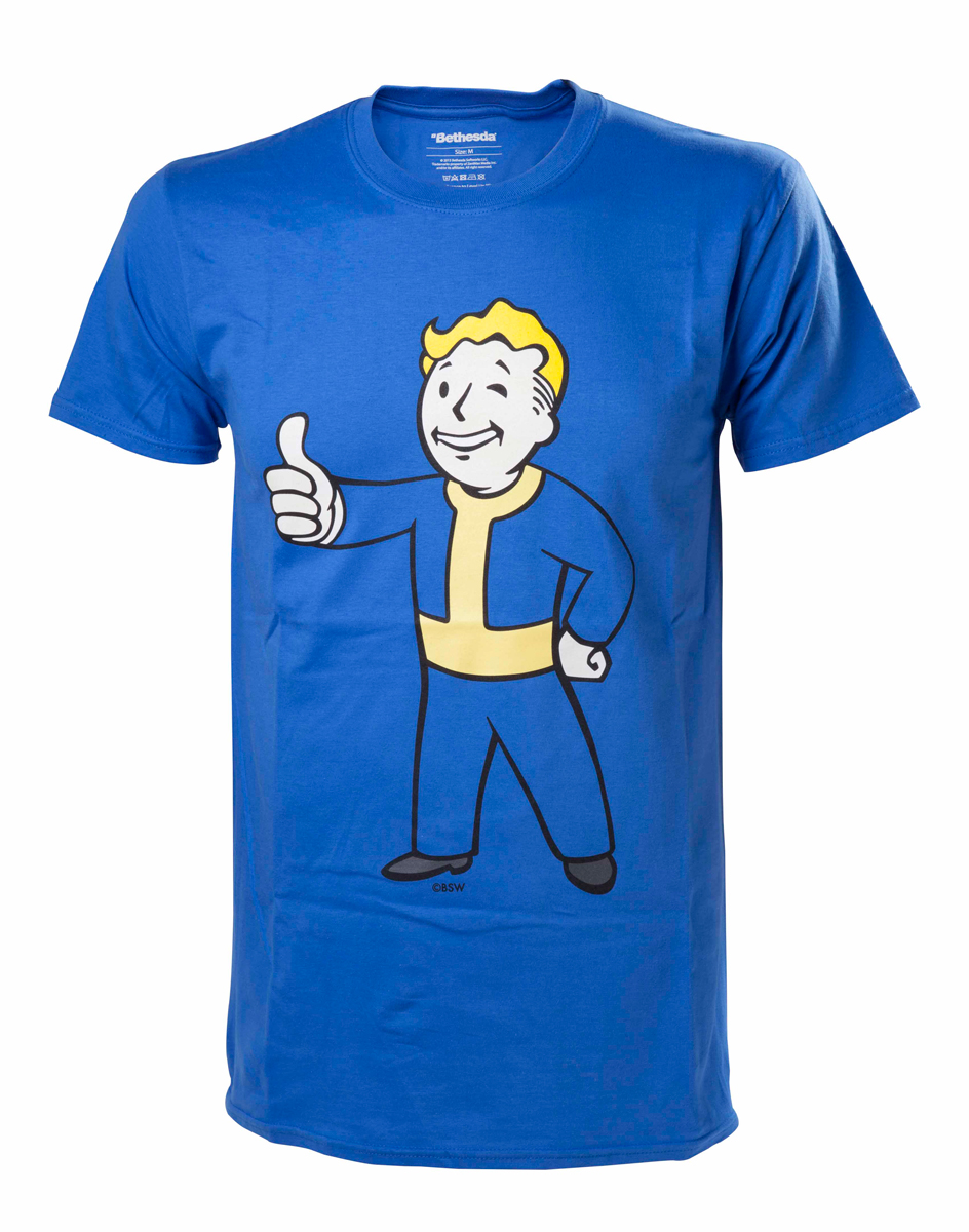 FALLOUT 4 - T-Shirt Vault Boy Approves (XL) : ShopForGeek.com: T-Shirt ...