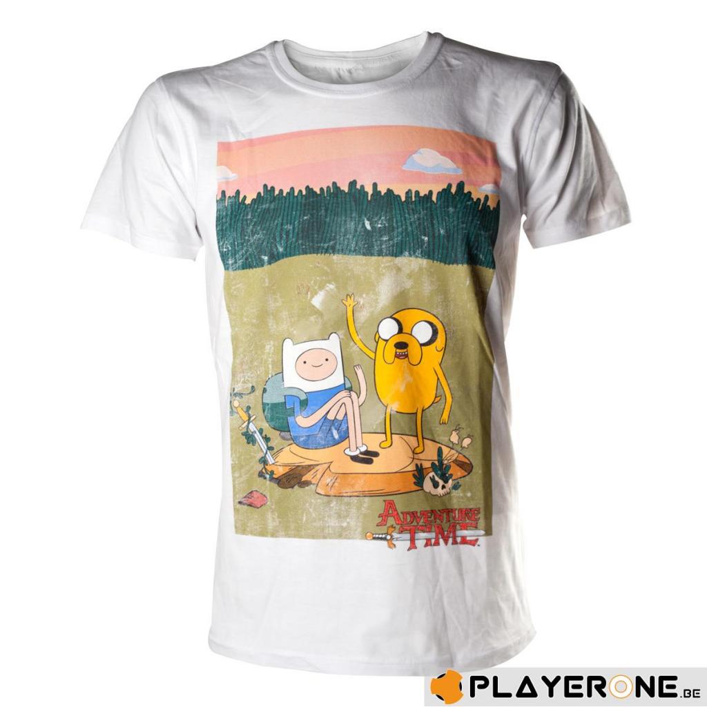 ADVENTURE TIME - T-Shirt Finn and Jake White (XL) : ShopForGeek.com: T ...