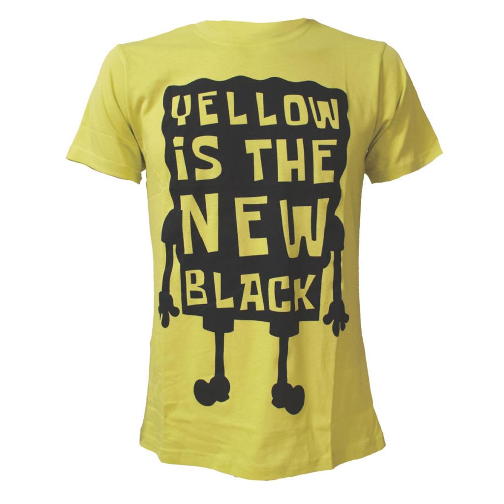 SPONGEBOB - T-Shirt Yellow is the new black (L) : ShopForGeek.com: T ...