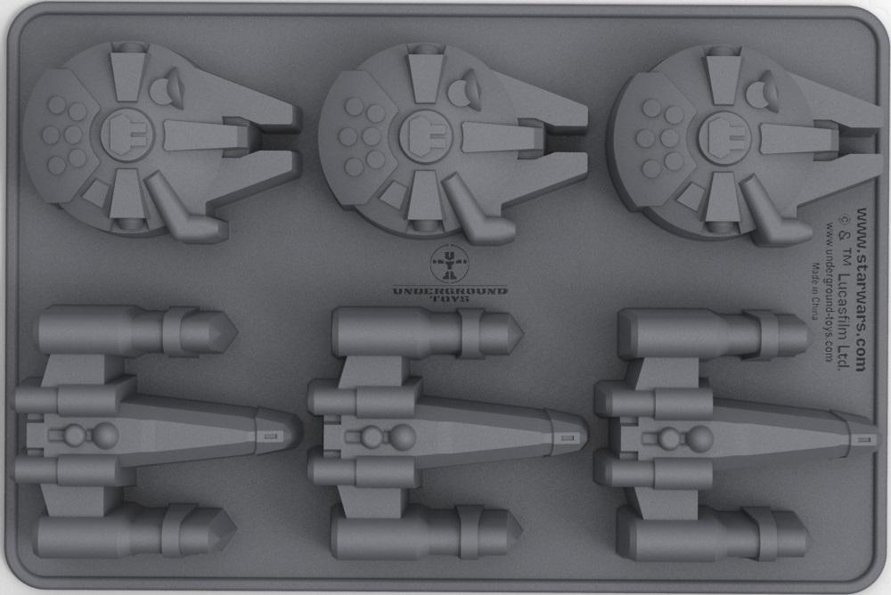 STAR WARS - Ice Cube Tray - X-Wing and Millenium Falcon : ShopForGeek ...