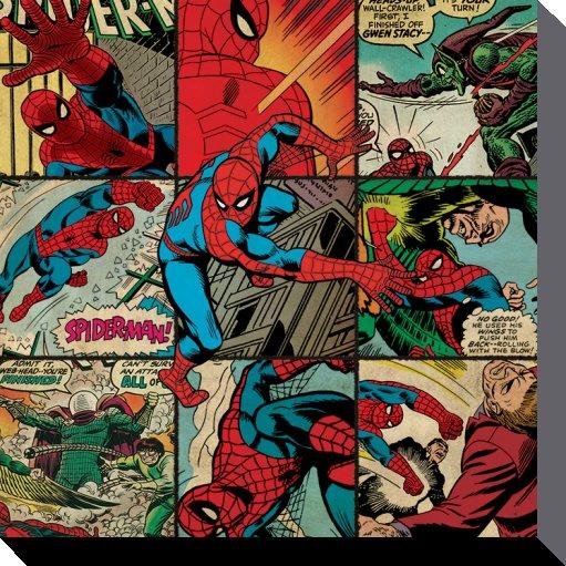MARVEL COMICS - Canvas 40X40 '38mm' - Spiderman Squares : ShopForGeek ...