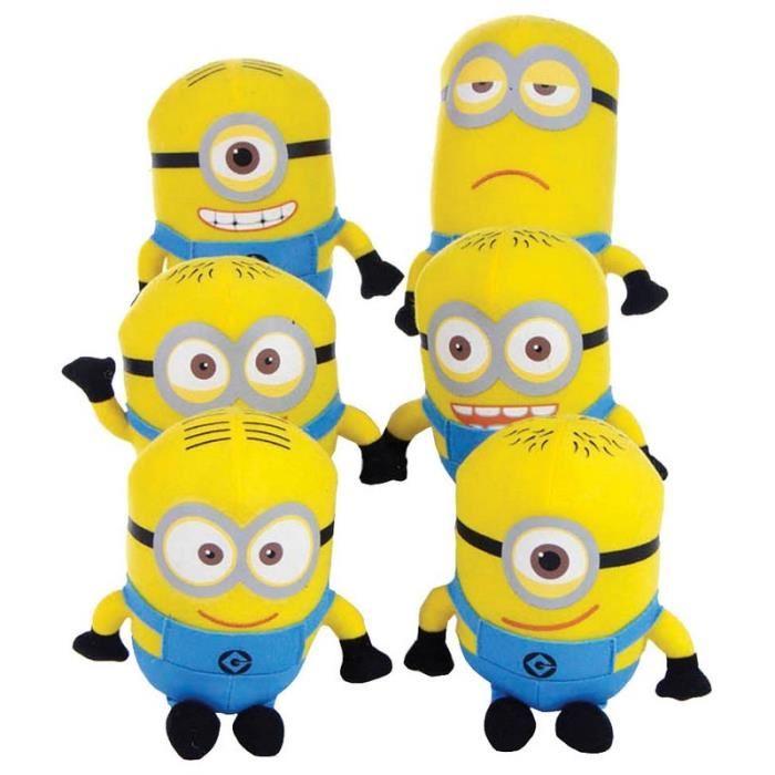 MINIONS - Plush 15 cm - Despicable Me 2 - Pack of 6 : ShopForGeek.com ...