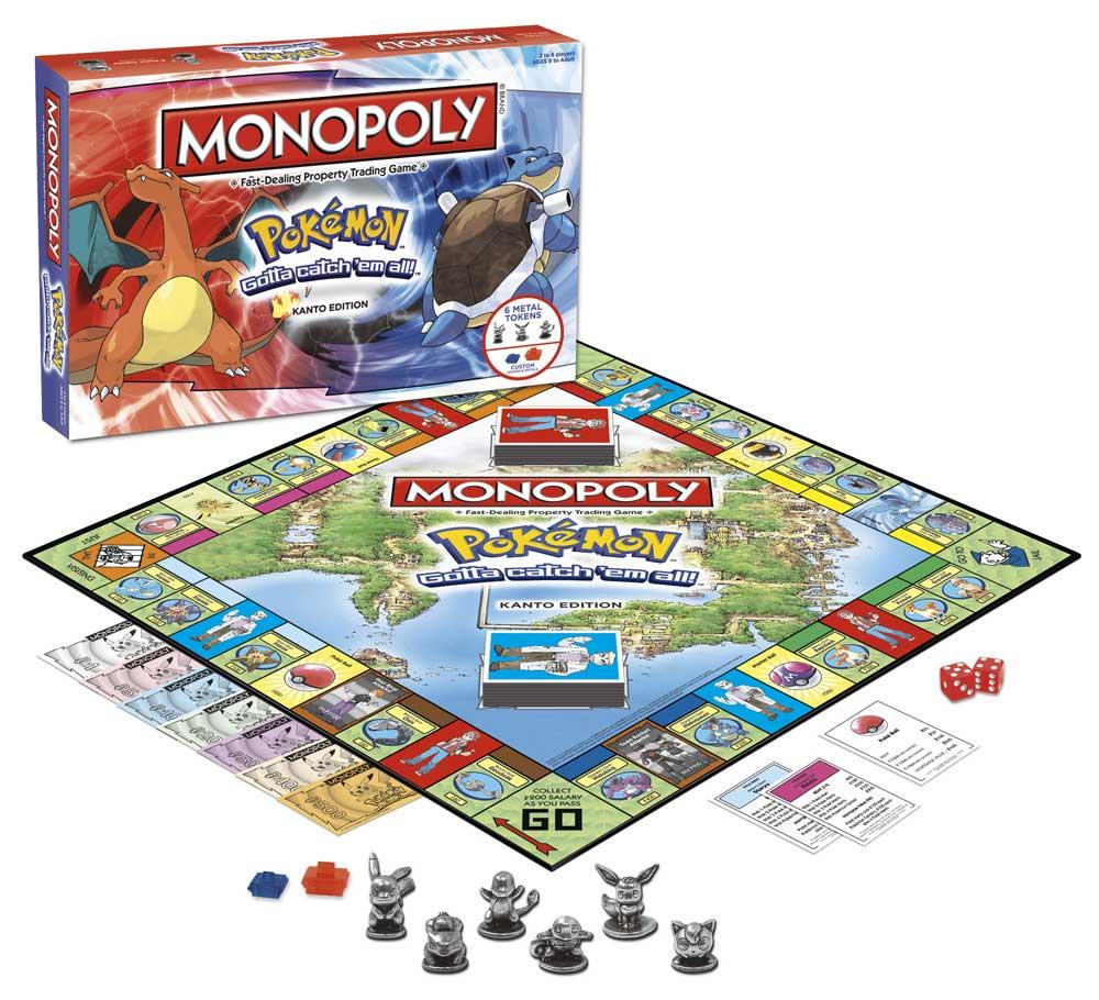 MONOPOLY - Pokemon Edition Kanto (FR) : ShopForGeek.com: Board game Pokemon