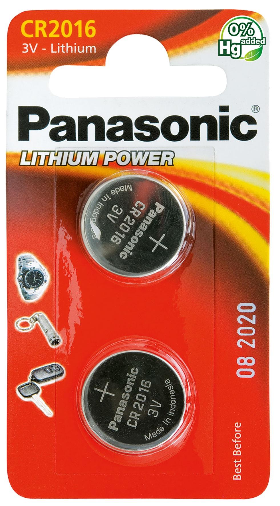PANASONIC - Piles Lithium Coin - CR2016 X 2 : ShopForGeek.com ...