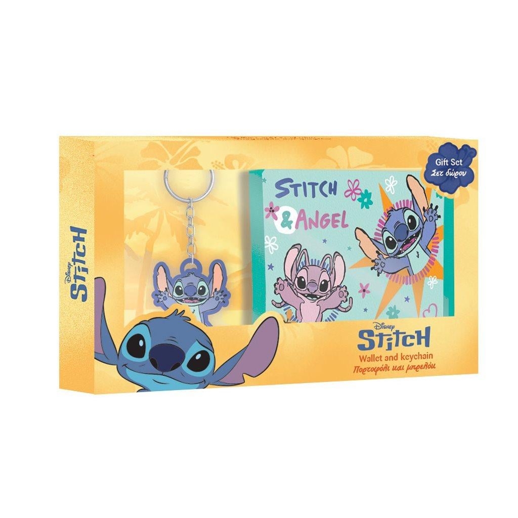 STITCH & ANGEL - Set of Wallet + Keyring - 2 Pc. : ShopForGeek.com ...