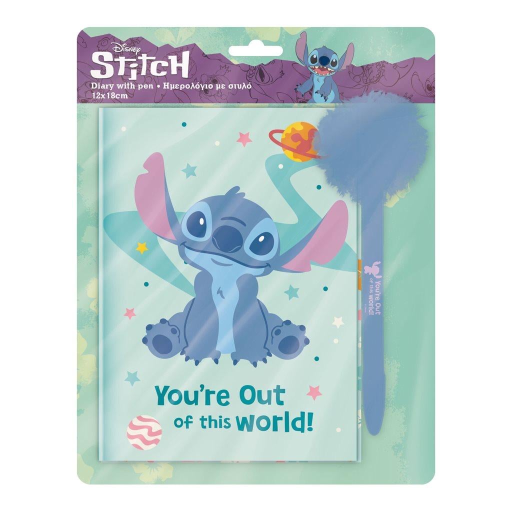 STITCH - Gift Set Journal Intime avec cadenas +Stylo-bille Pompom ...