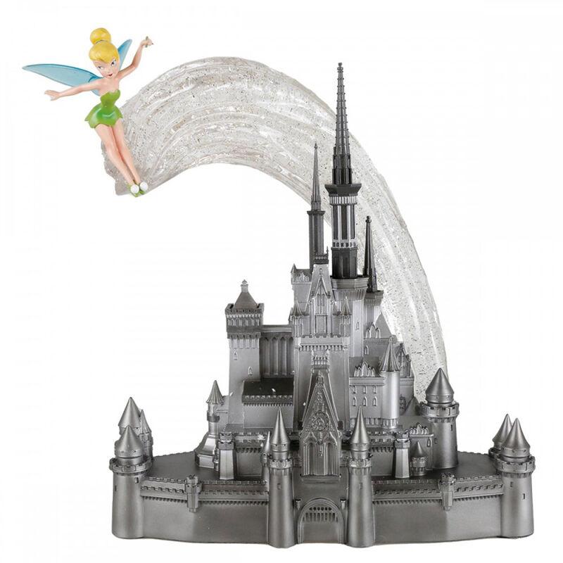 DISNEY 100 ANS - Château Disney +Fée Clochette - Figurine Enesco 30 cm ...
