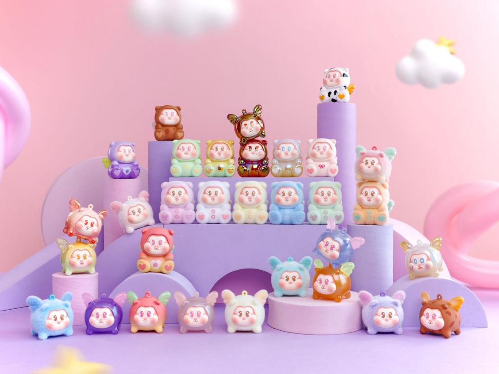 SLLO - Flying Pig - Display of 24 Mini Figures 5cm - Mystery Box ...