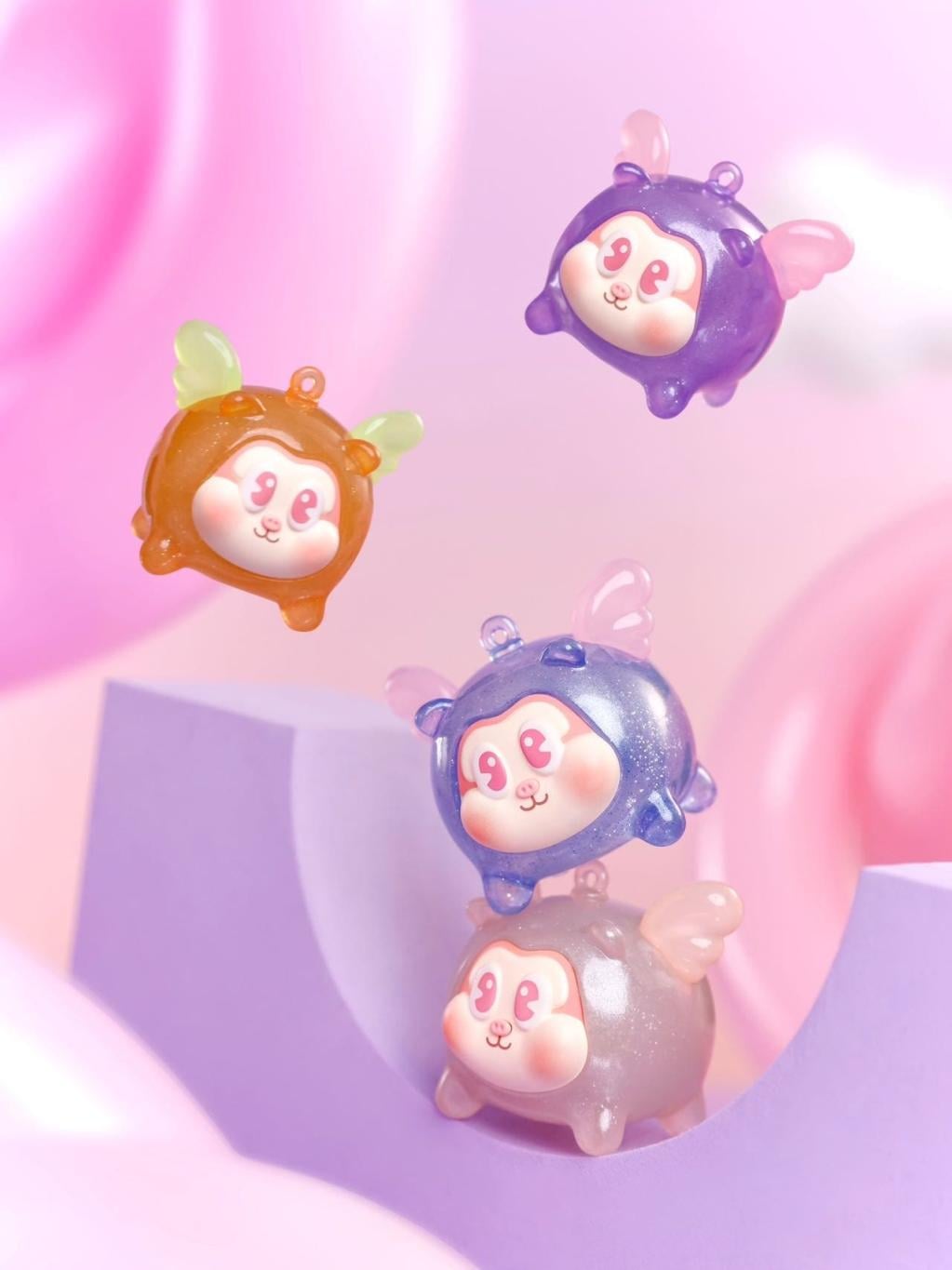 SLLO - Flying Pig - Display of 24 Mini Figures 5cm - Mystery Box ...