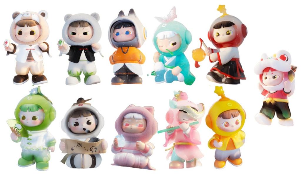 CIMMY - The Young Journey - Display of 10 Figures 15cm - Mystery Box ...