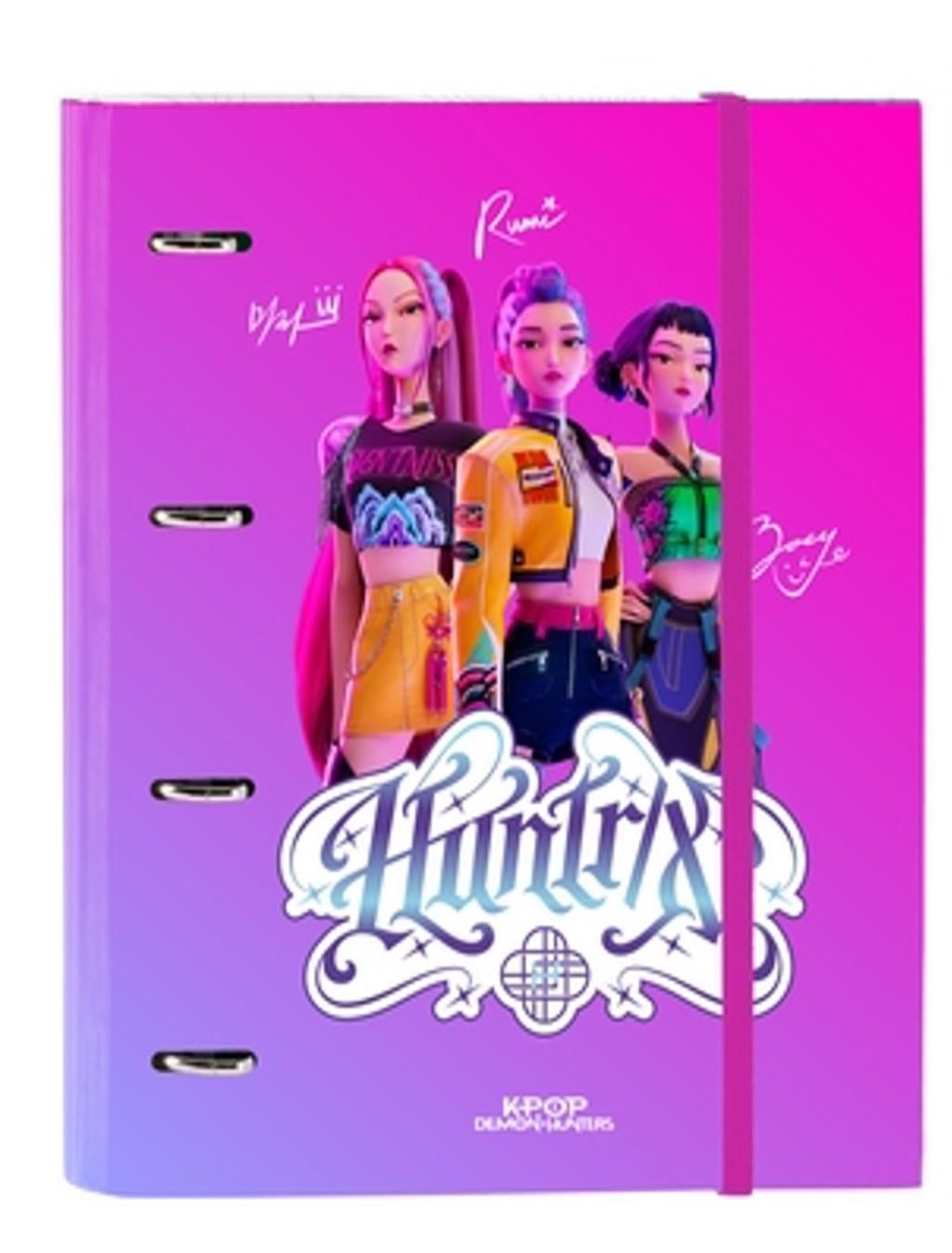 K-POP DEMON HUNTERS - 4-ring Binder with Sheets and 5 Dividers ...