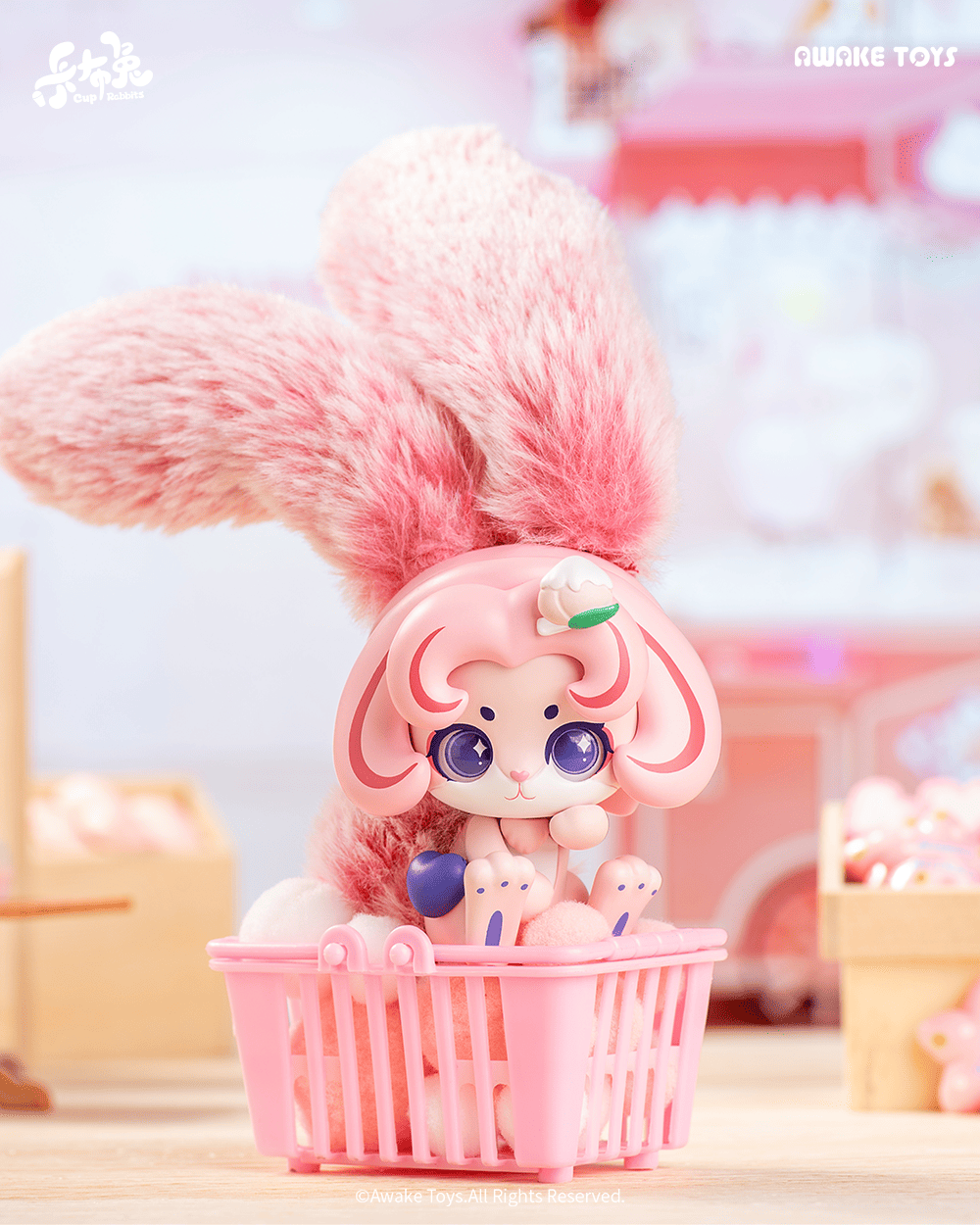 CUP RABBITS - Fruits Milk - Display of 6 Plushs 17cm - Mystery Box ...