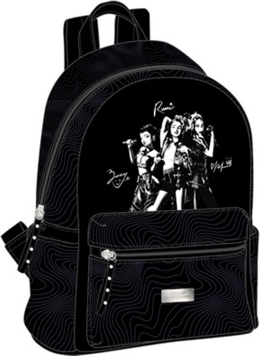 K-POP DEMON HUNTERS - Black - PU Backpack '28x24x12cm' : ShopForGeek ...