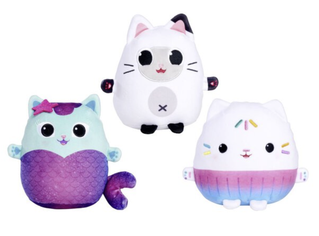 GABBY'S DOLLHOUSE - Squishy - Assortment de 6 Plushs 30cm - 3 Models ...