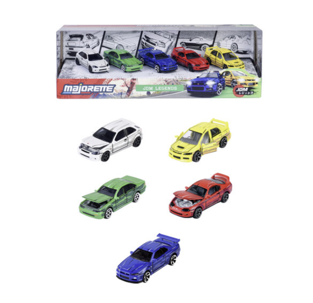 RIDE WILD - JDM Legends - Pack of 5 Miniature Cars - 1:64 : ShopForGeek ...