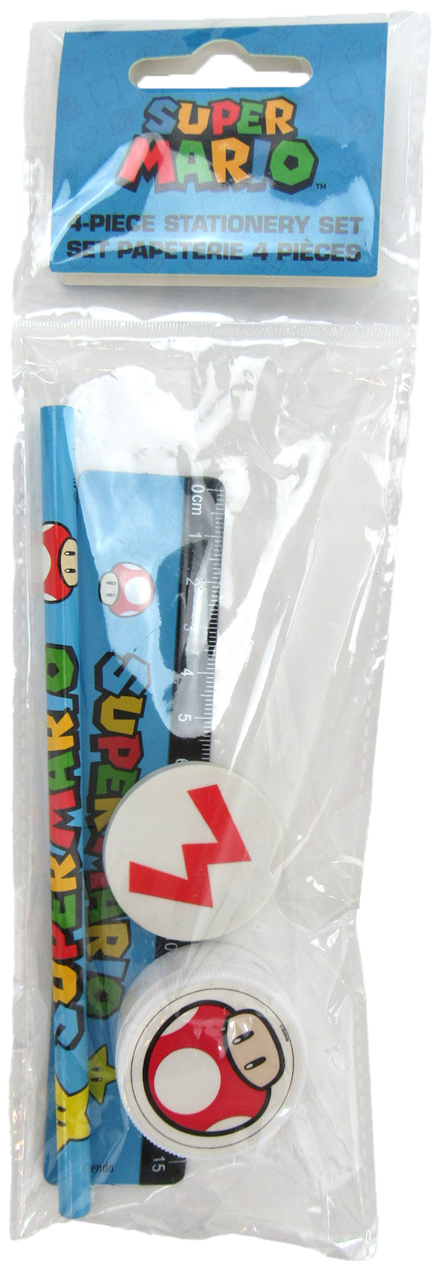 SUPER MARIO - Stationery Set - 4pc. : ShopForGeek.com: Material escolar ...
