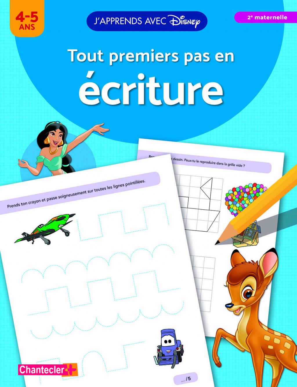 J'apprends avec Disney - Tout premiers pas en écriture - (4-5 ans ...